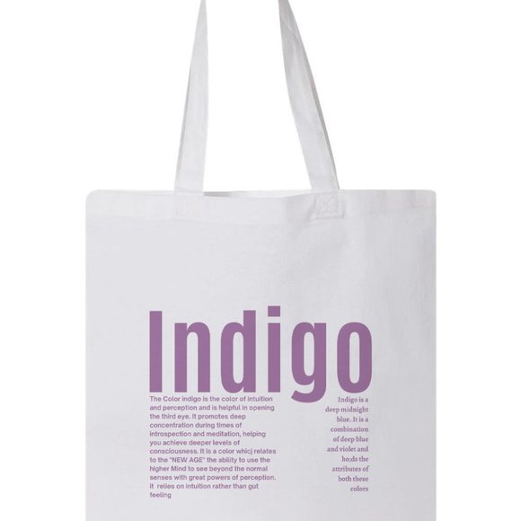 Bags | Indigo Color Design Tote Bag | Poshmark